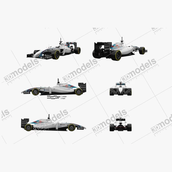 F1 blueprints Download in PNG - 3DModels.org