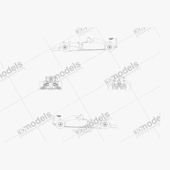 F1 blueprints Download in PNG - 3DModels.org