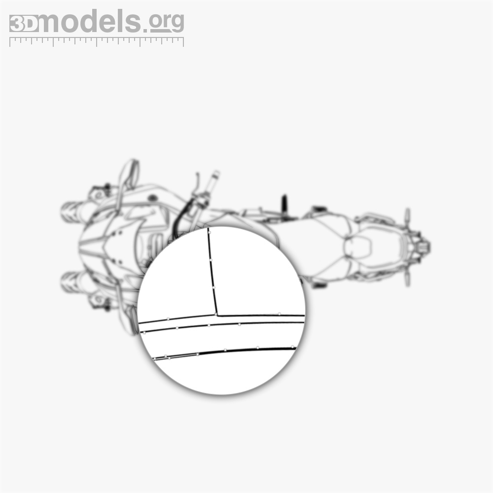 Yamaha Niken 2018 Vector Blueprint - 3DModels.org