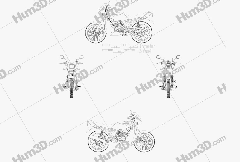 Motorcycle Blueprints – Download Accurate High-Resolution Drawings ...