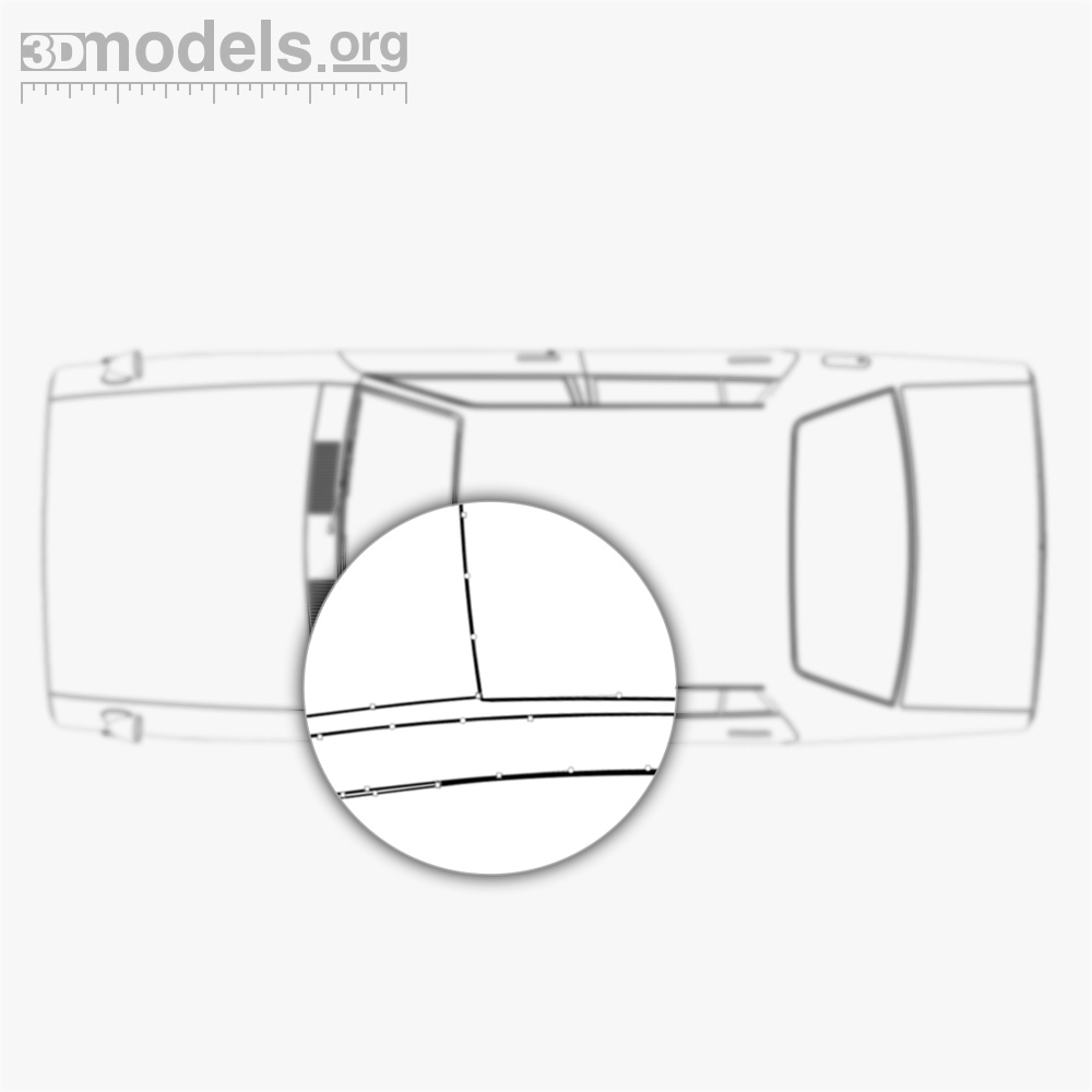 Yulon 1200 YLN-301 1973 Vector Blueprint - 3DModels.org
