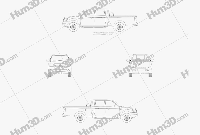 ZX-Auto Grand Tiger 2006 Blueprint - 3DModels.org