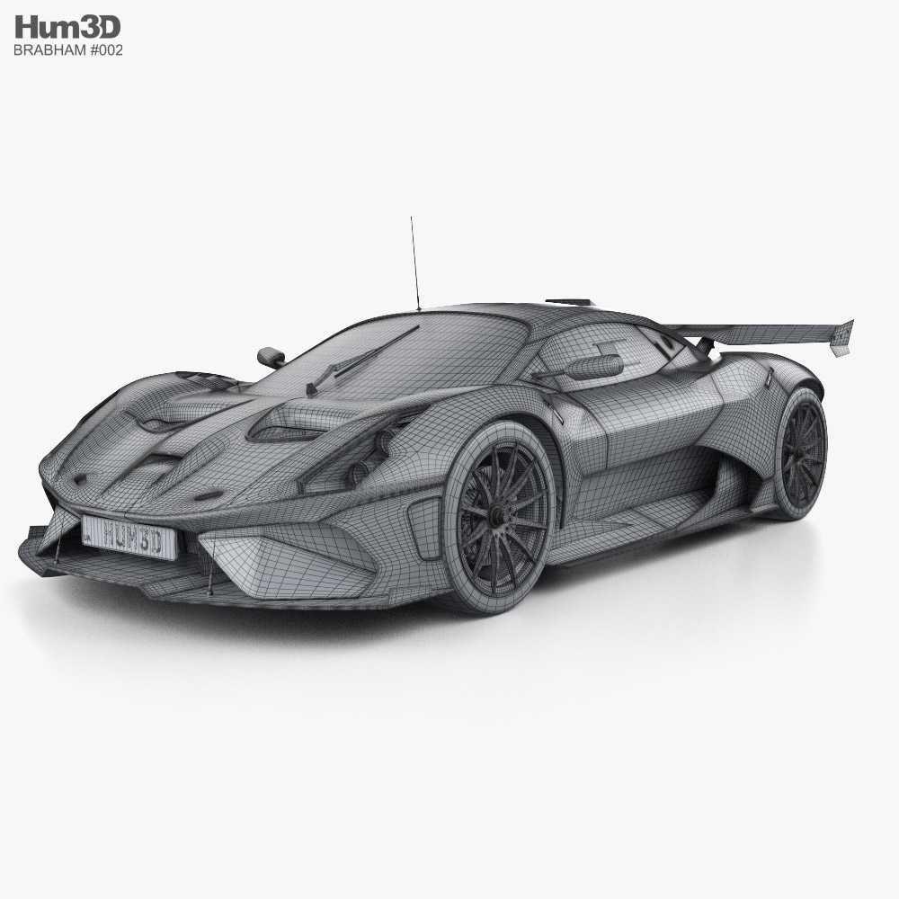 Brabham BT63 GT2 2025 3D 모델 - 다운로드 Sports car on 3DModels.org