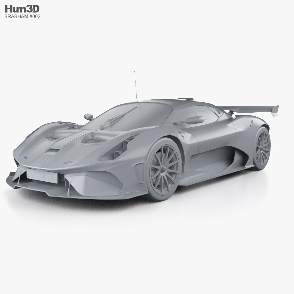 Brabham BT63 GT2 2025 3D 모델 - 다운로드 Sports car on 3DModels.org