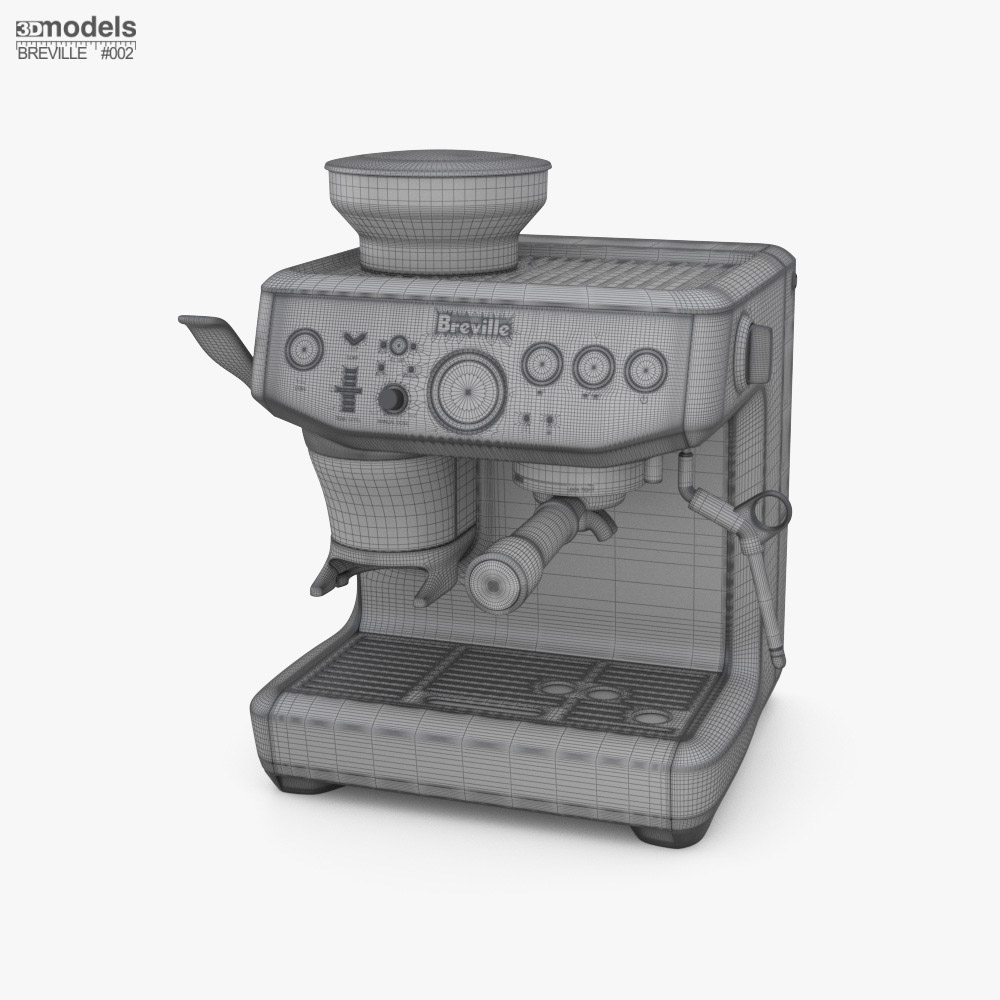 Breville Barista Express Impress Coffee Machine 3D model - Download ...