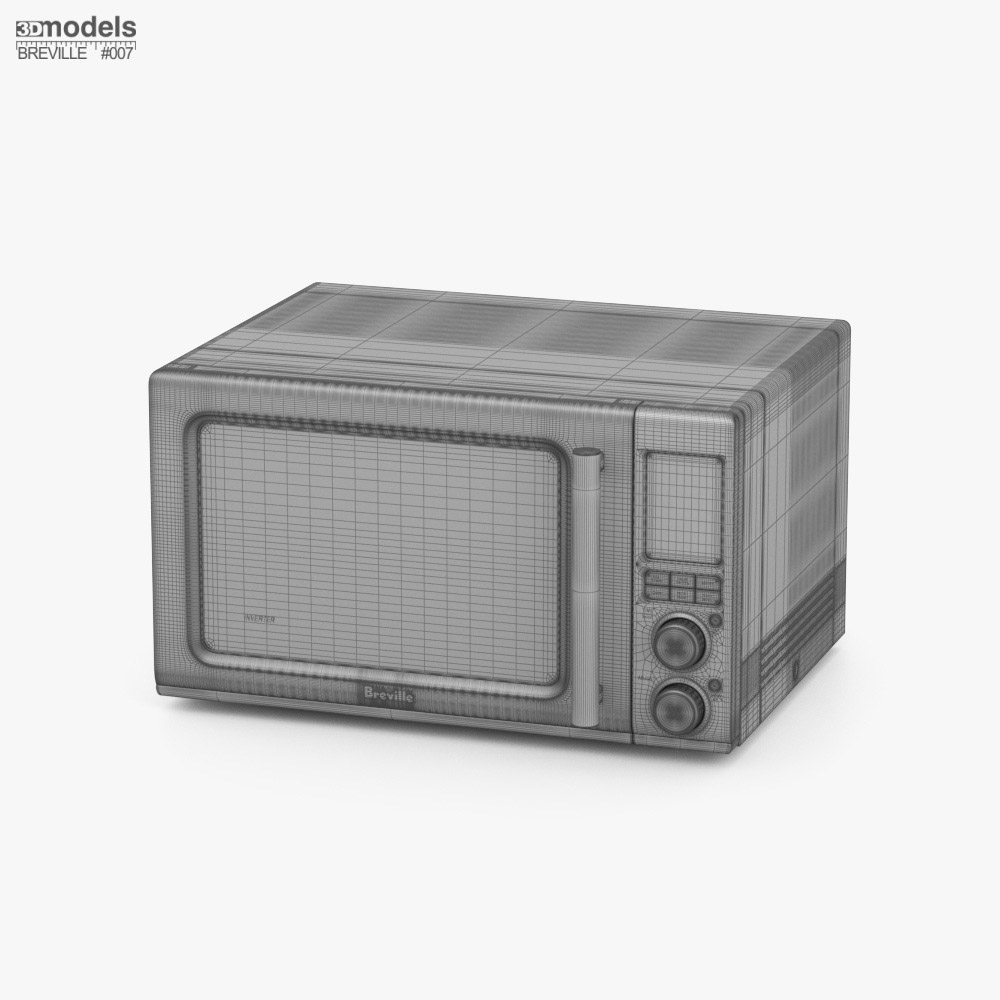 Breville Combi Wave Microwave 3D model - Download Home Appliances on ...