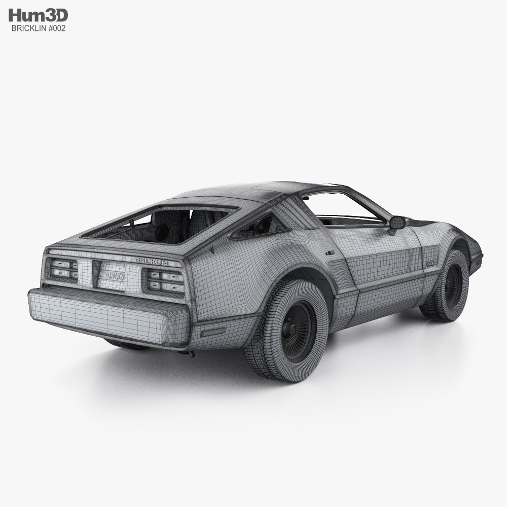 Bricklin SV 1 with HQ interior 1977 3D model - Download Hatchback on ...