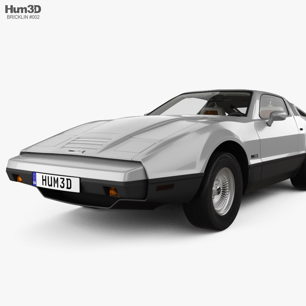 Bricklin SV 1 with HQ interior 1977 3D model - Download Hatchback on ...