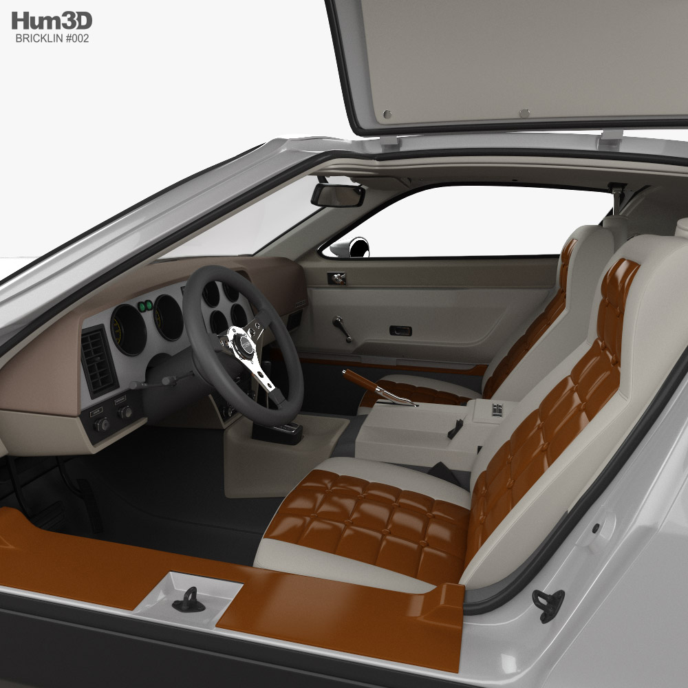 Bricklin SV 1 with HQ interior 1977 3D model - Download Hatchback on ...