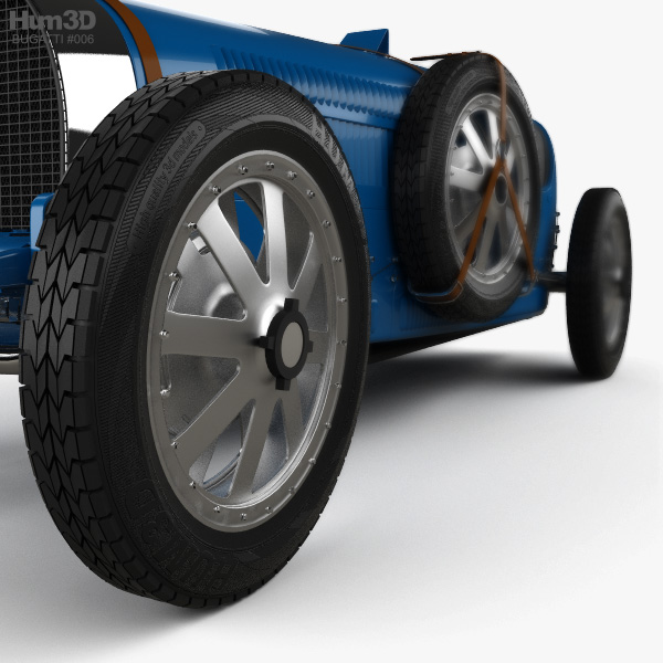 Bugatti Type 35 1924 3D model - Download Sports car on 3DModels.org