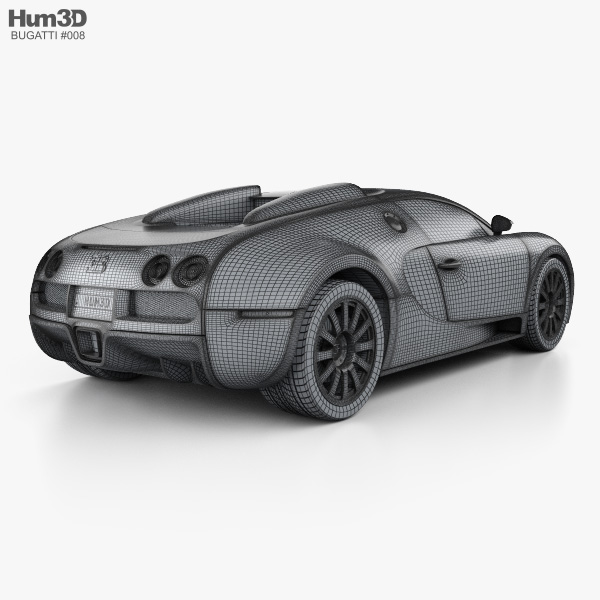 Bugatti Veyron 2011 3D model - Download Sports car on 3DModels.org