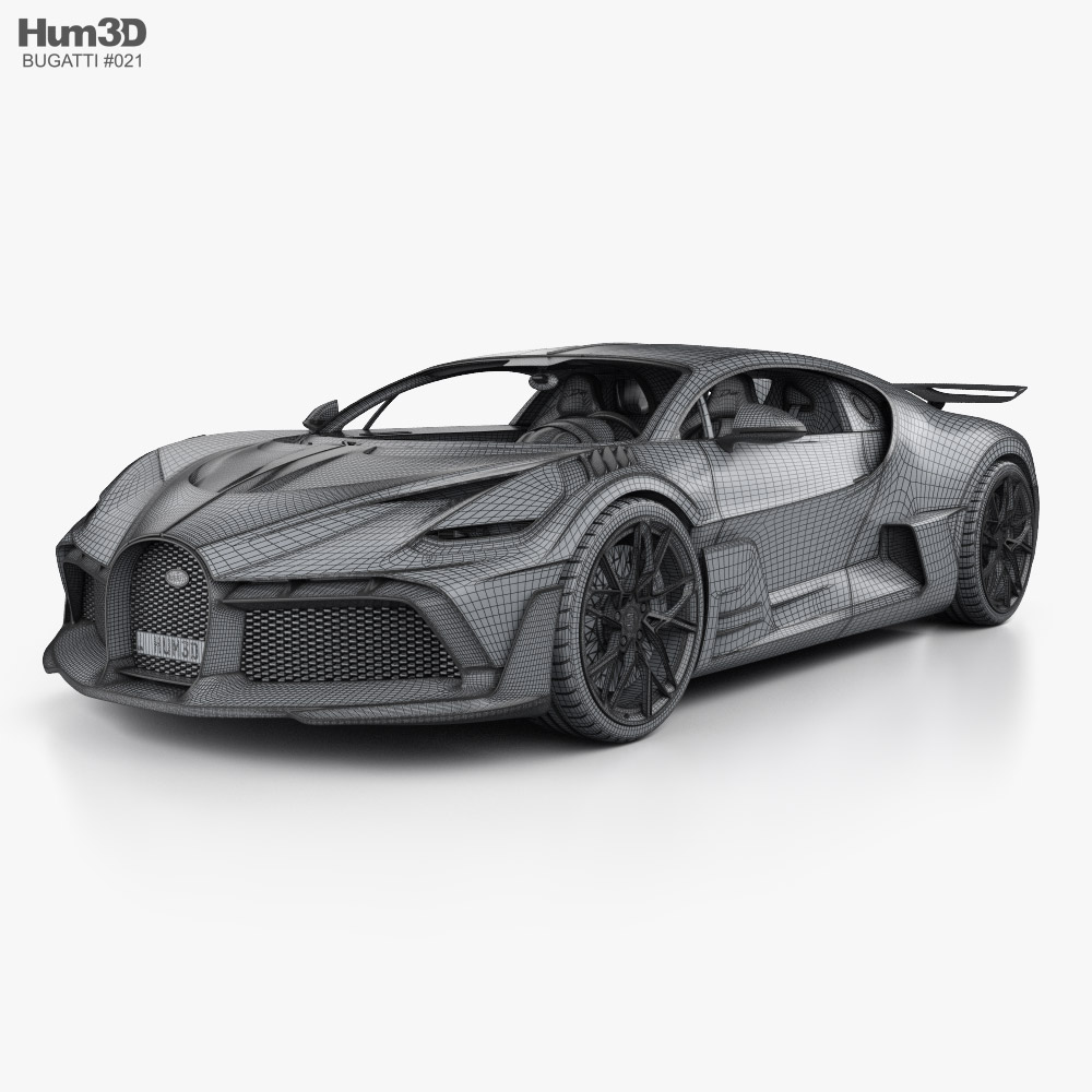 Bugatti Divo with HQ interior 2020 3D model - Download Sports car on ...