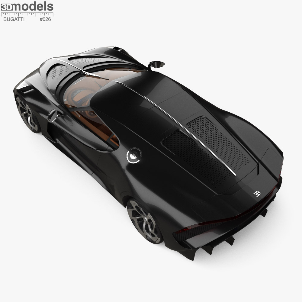 Bugatti La Voiture Noire 인테리어 가 있는 2022 3D 모델 - 다운로드 Sports car on ...