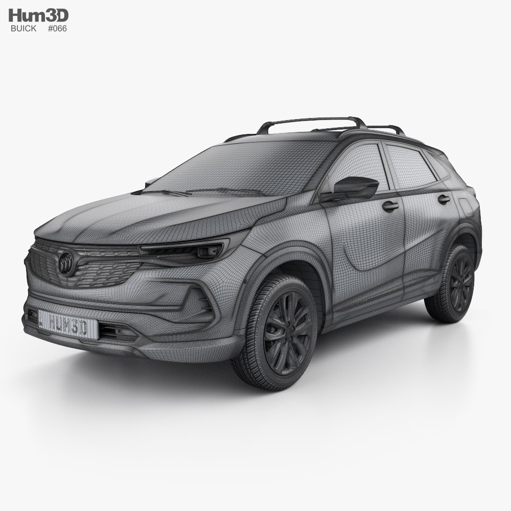 Buick Encore 2024 3D model - Download Crossover SUV on 3DModels.org