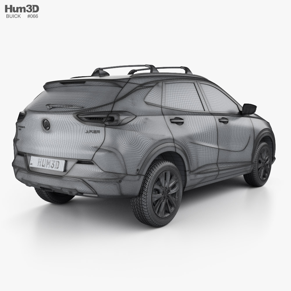 Buick Encore 2024 3D model - Download Crossover SUV on 3DModels.org