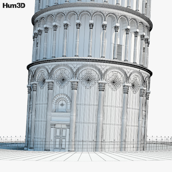 Leaning Tower of Pisa 3D model - Download Buildings on 3DModels.org