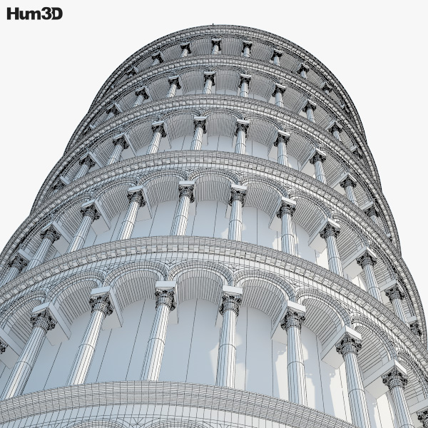 Leaning Tower of Pisa 3D model - Download Buildings on 3DModels.org