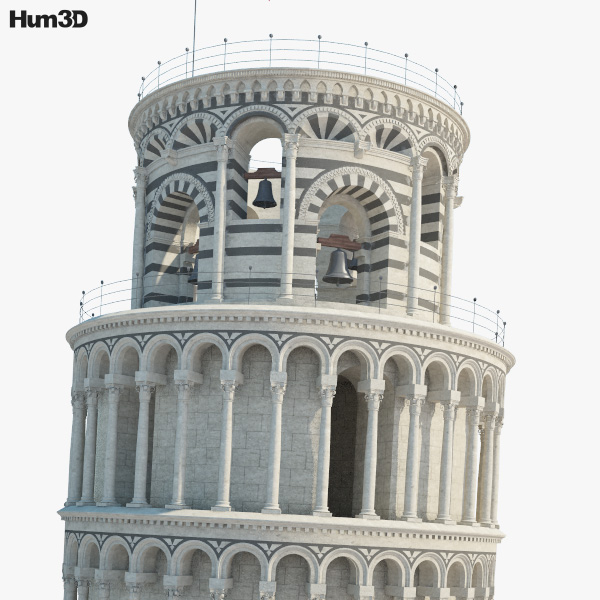 Leaning Tower of Pisa 3D model - Download Buildings on 3DModels.org