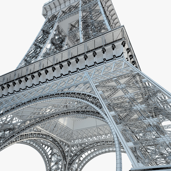 Eiffel Tower 3D model - Download Buildings on 3DModels.org