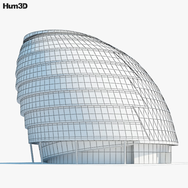 런던 시청 3D 모델 - 다운로드 건축물 on 3DModels.org