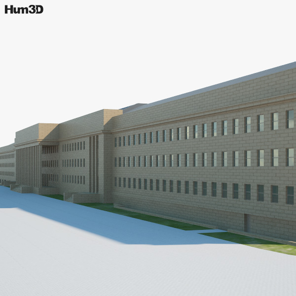 El Pentágono Modelo 3D - Descargar Edificios activado 3DModels.org