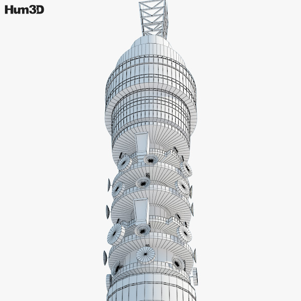 BT Tower 3D model - Download Buildings on 3DModels.org