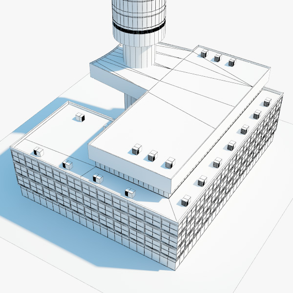 BT Tower 3D model - Download Buildings on 3DModels.org