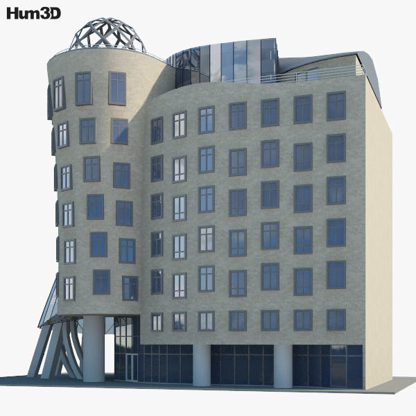 Dancing House 3D model - Download Buildings on 3DModels.org