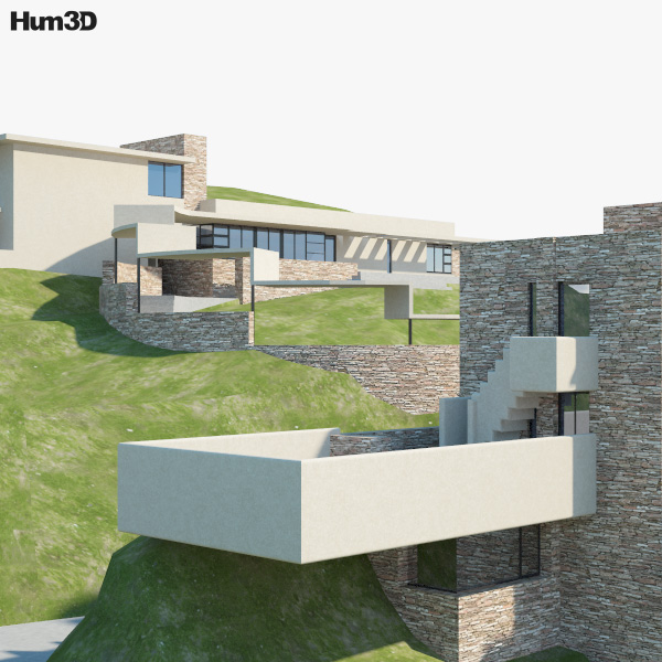 Fallingwater 3D model - Download Buildings on 3DModels.org