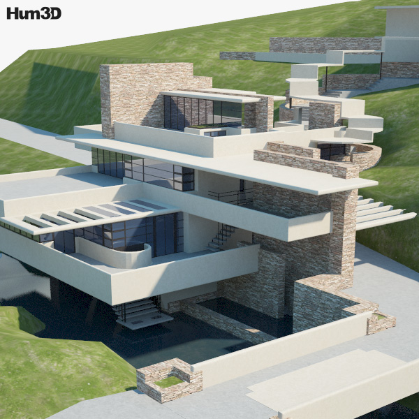 Fallingwater 3D model - Download Buildings on 3DModels.org