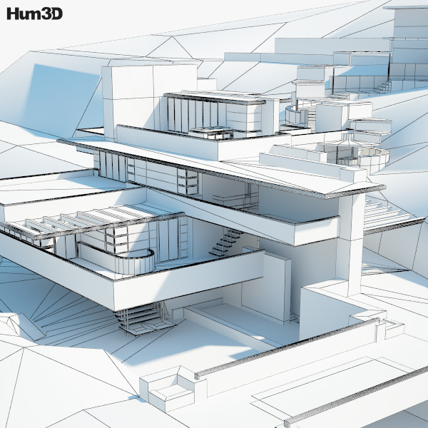 Fallingwater 3D model - Download Buildings on 3DModels.org