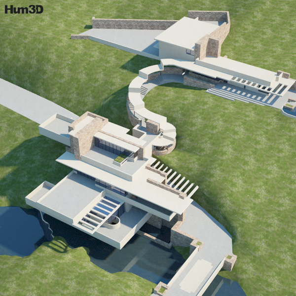 Fallingwater 3D model - Download Buildings on 3DModels.org