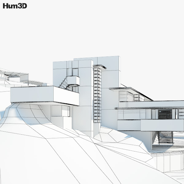 Fallingwater 3D model - Download Buildings on 3DModels.org