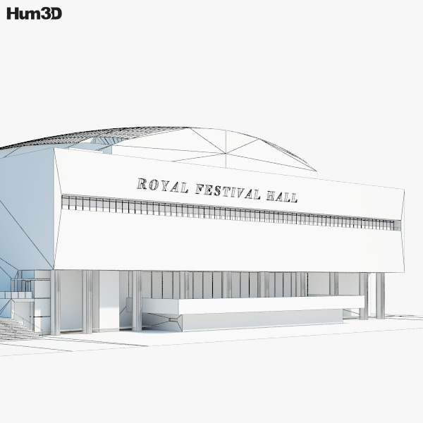 Royal Festival Hall 3D model - Download Buildings on 3DModels.org