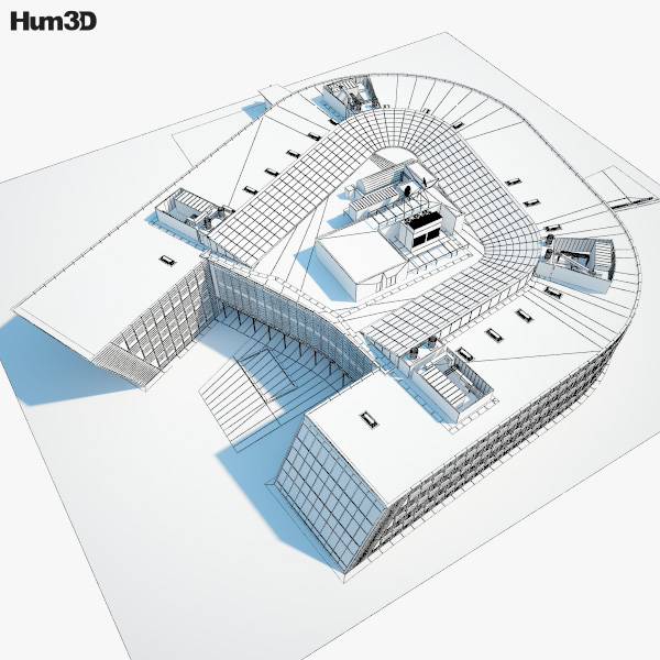 Federal Center South Building 3D model - Download Buildings on 3DModels.org