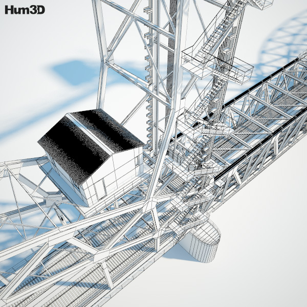 로스토프 철도 도개교 3D 모델 - 다운로드 Infrastructure Buildings on 3DModels.org