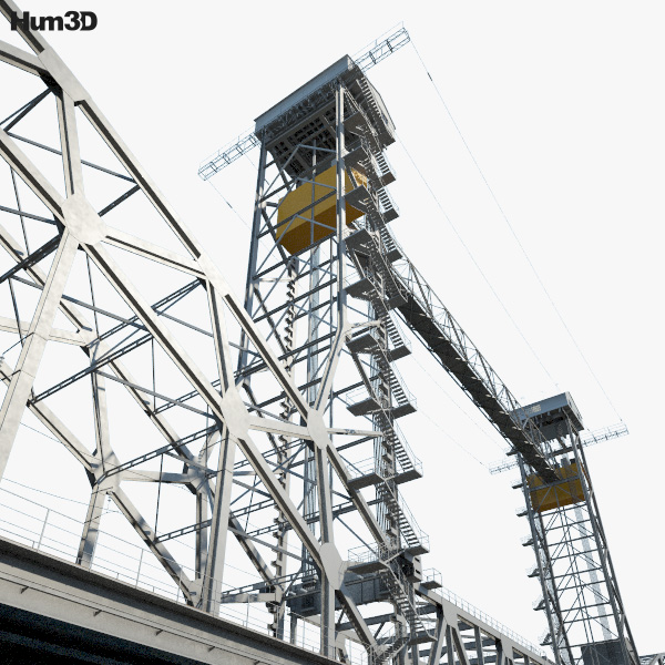 로스토프 철도 도개교 3D 모델 - 다운로드 Infrastructure Buildings on 3DModels.org