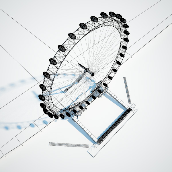 London Eye 3D model - Download Buildings on 3DModels.org