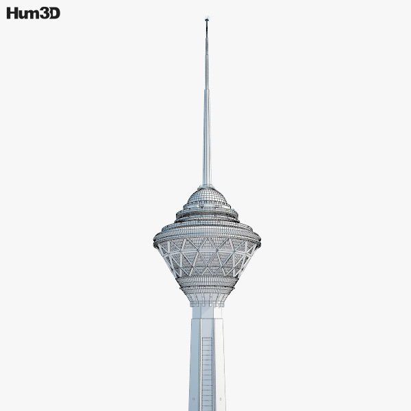 Milad Tower 3D model - Download Buildings on 3DModels.org