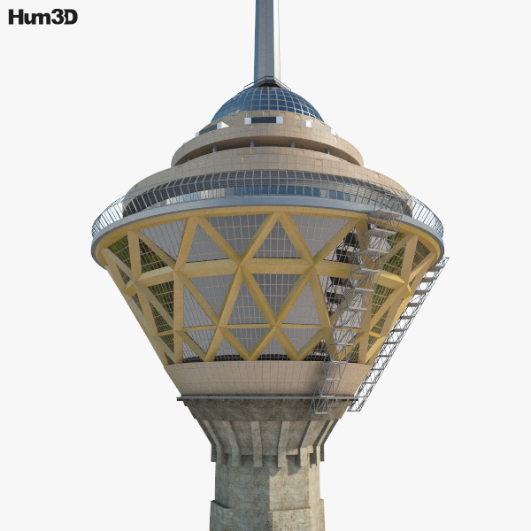 Milad Tower 3D model - Download Buildings on 3DModels.org