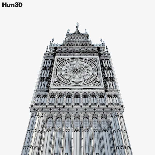 Big Ben 3D model - Download Buildings on 3DModels.org