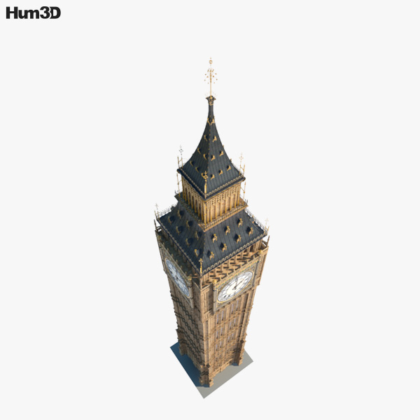 Big Ben 3D model - Download Buildings on 3DModels.org