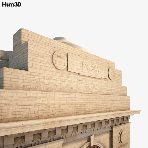 India Gate 3D model - Download Buildings on 3DModels.org