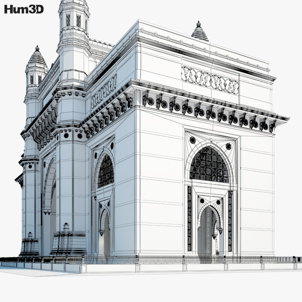 Gateway of India 3D model - Download Buildings on 3DModels.org