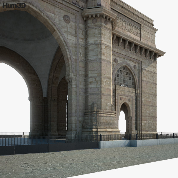 Gateway of India 3D model - Download Buildings on 3DModels.org