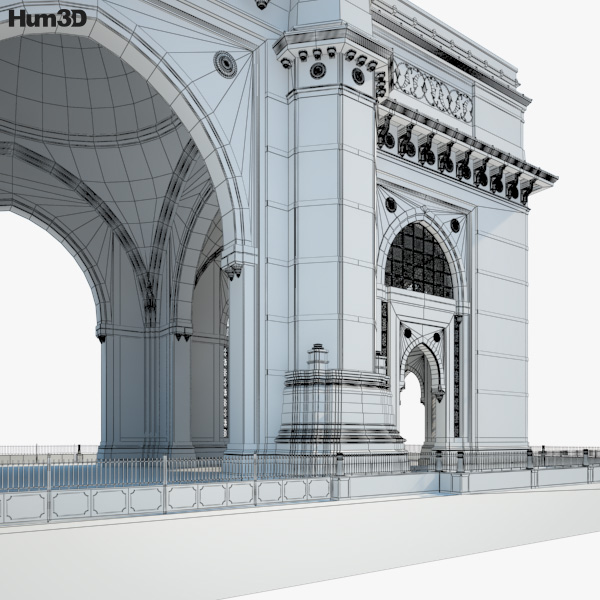 Gateway of India 3D model - Download Buildings on 3DModels.org