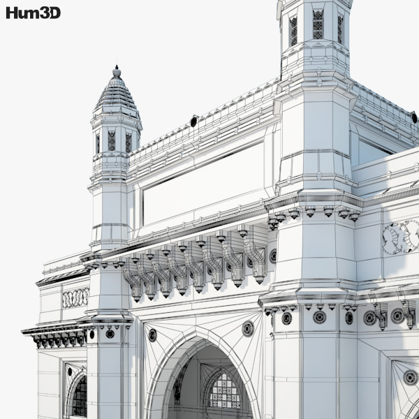 Gateway of India 3D model - Download Buildings on 3DModels.org