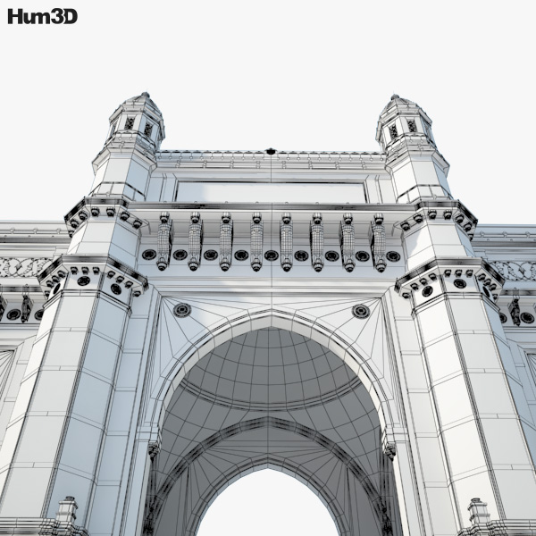 Gateway of India 3D model - Download Buildings on 3DModels.org