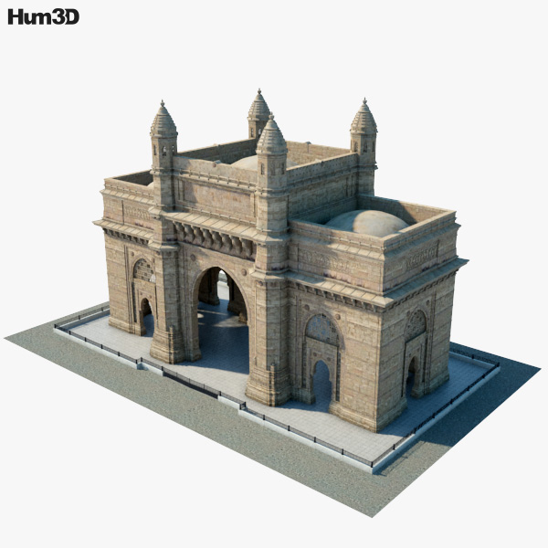 Gateway of India 3D model - Download Buildings on 3DModels.org