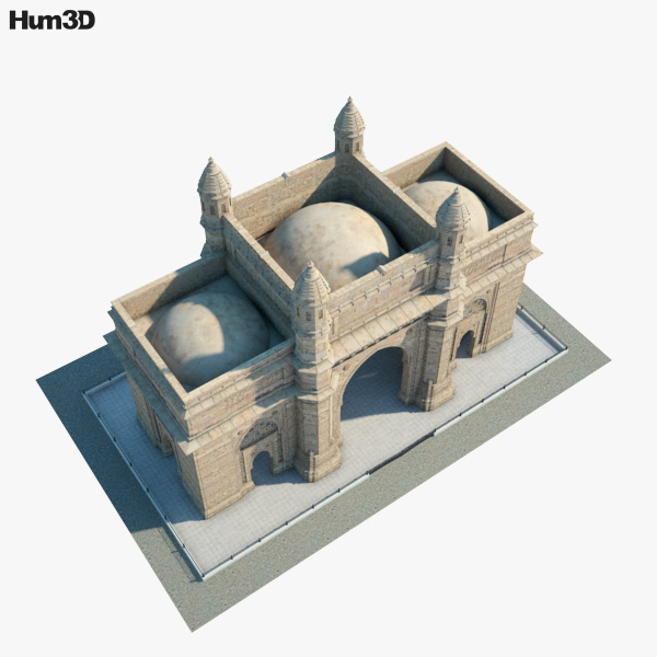 Gateway of India 3D model - Download Buildings on 3DModels.org